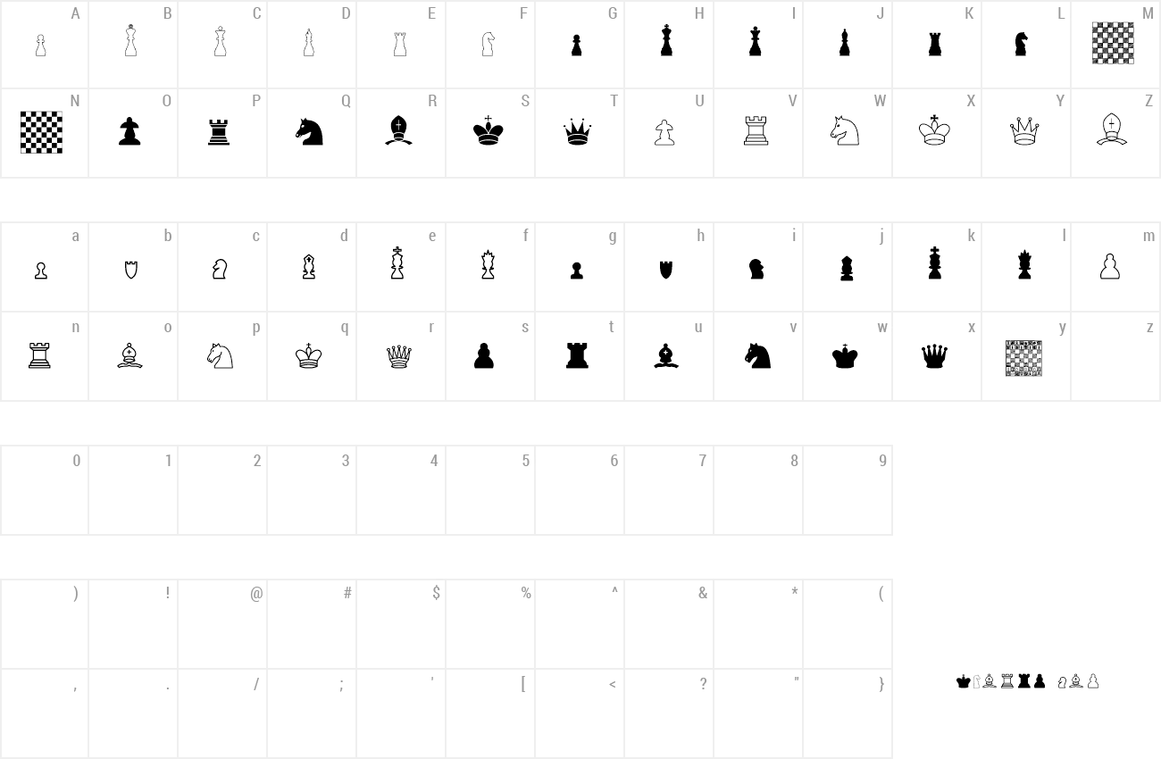 Chess TFB Font | wfonts.com - download free