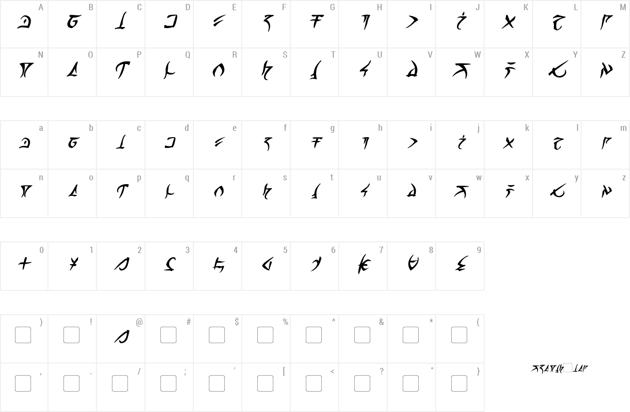 Barazhad Font | wfonts.com - download free