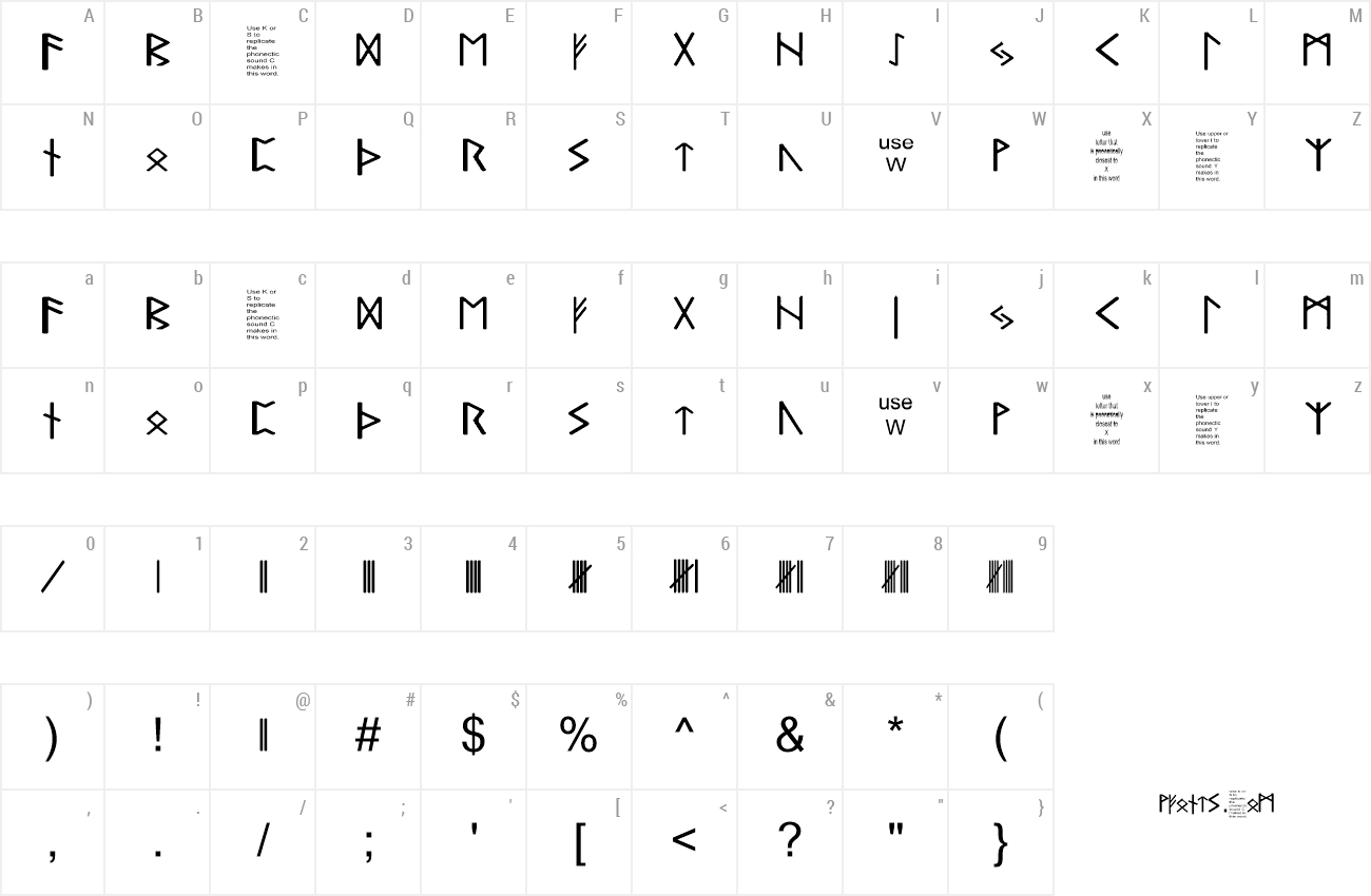 Pauls Real Celtic Rune Font Font | wfonts.com - download free