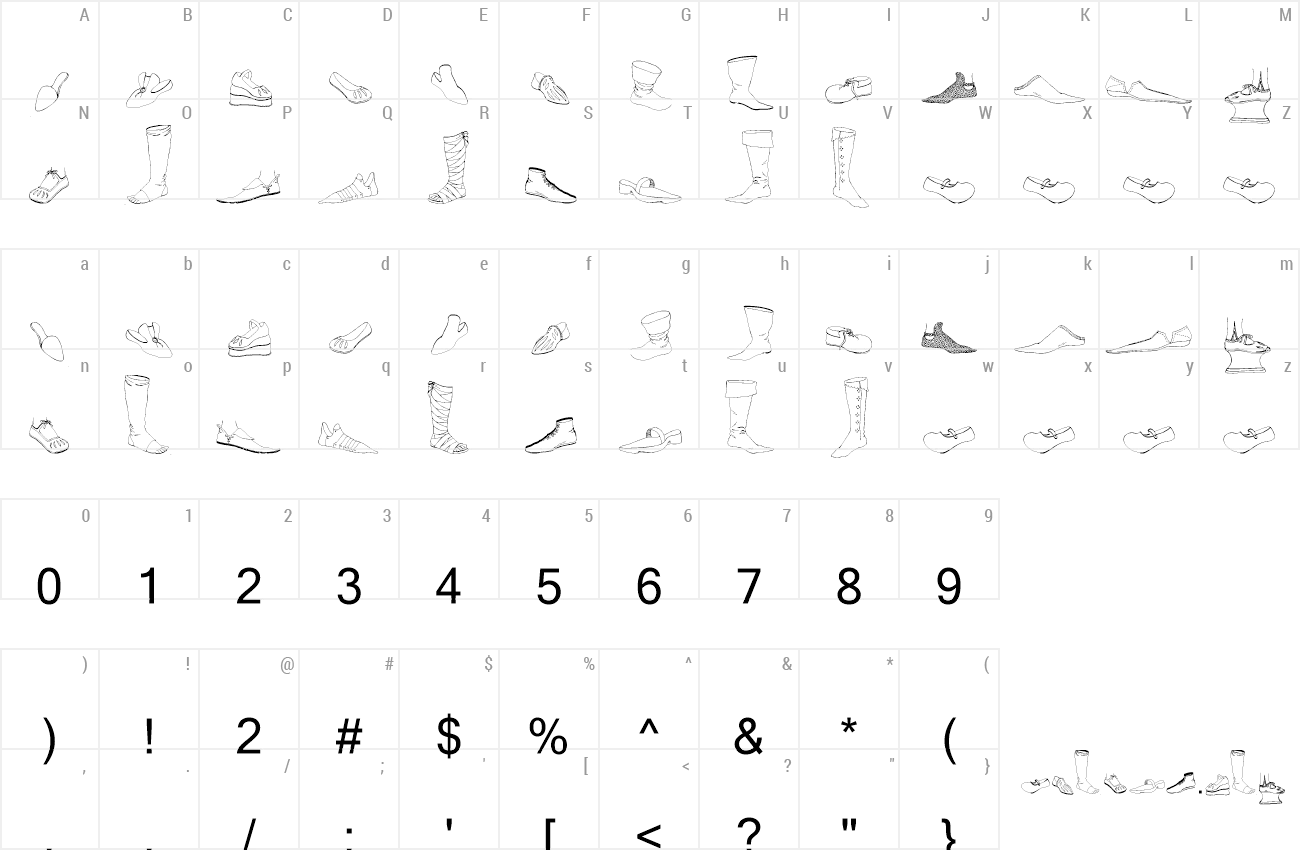 Renaissance Shoes Font | wfonts.com - download free