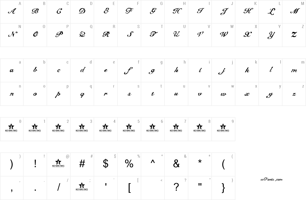 The Dreamer Font By Billy Argel all rights reserved personal use only ...