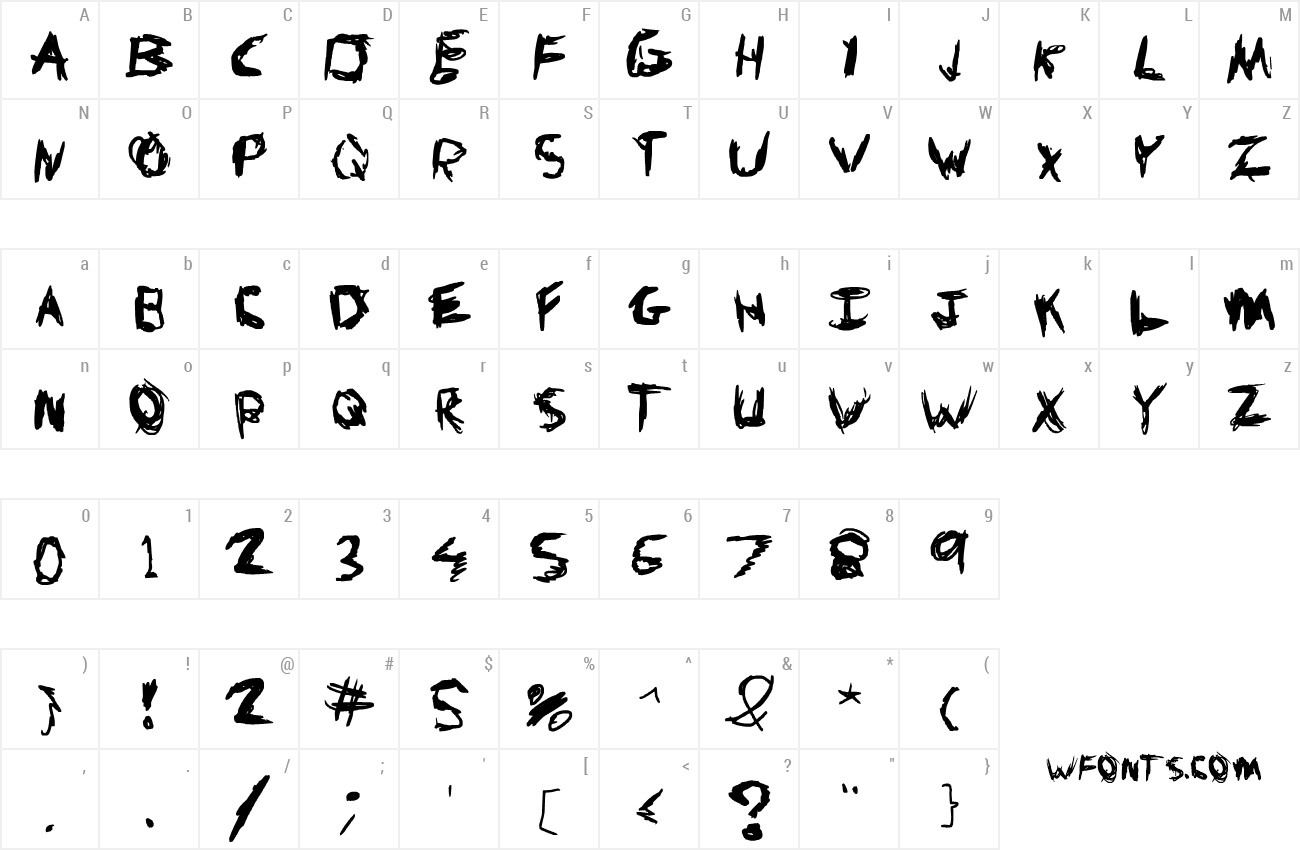 Knives and Pens Font | wfonts.com - download free