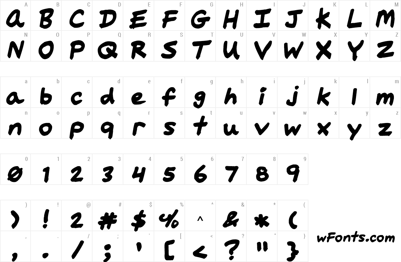 Big Fat Marker Font | wfonts.com - download free