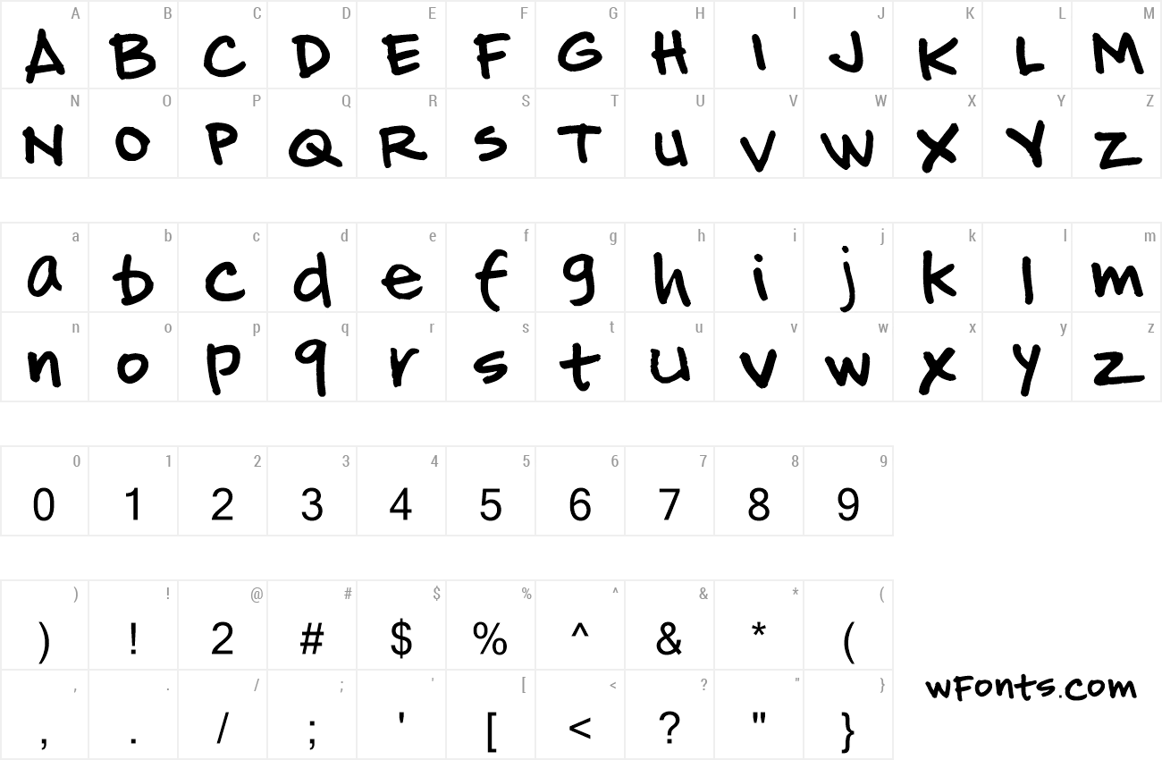 Hand of JJ Font | wfonts.com - download free