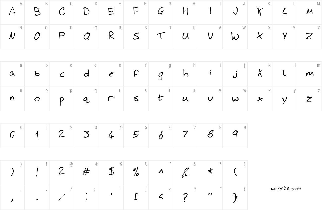 Josh Handwriting Font | wfonts.com - download free