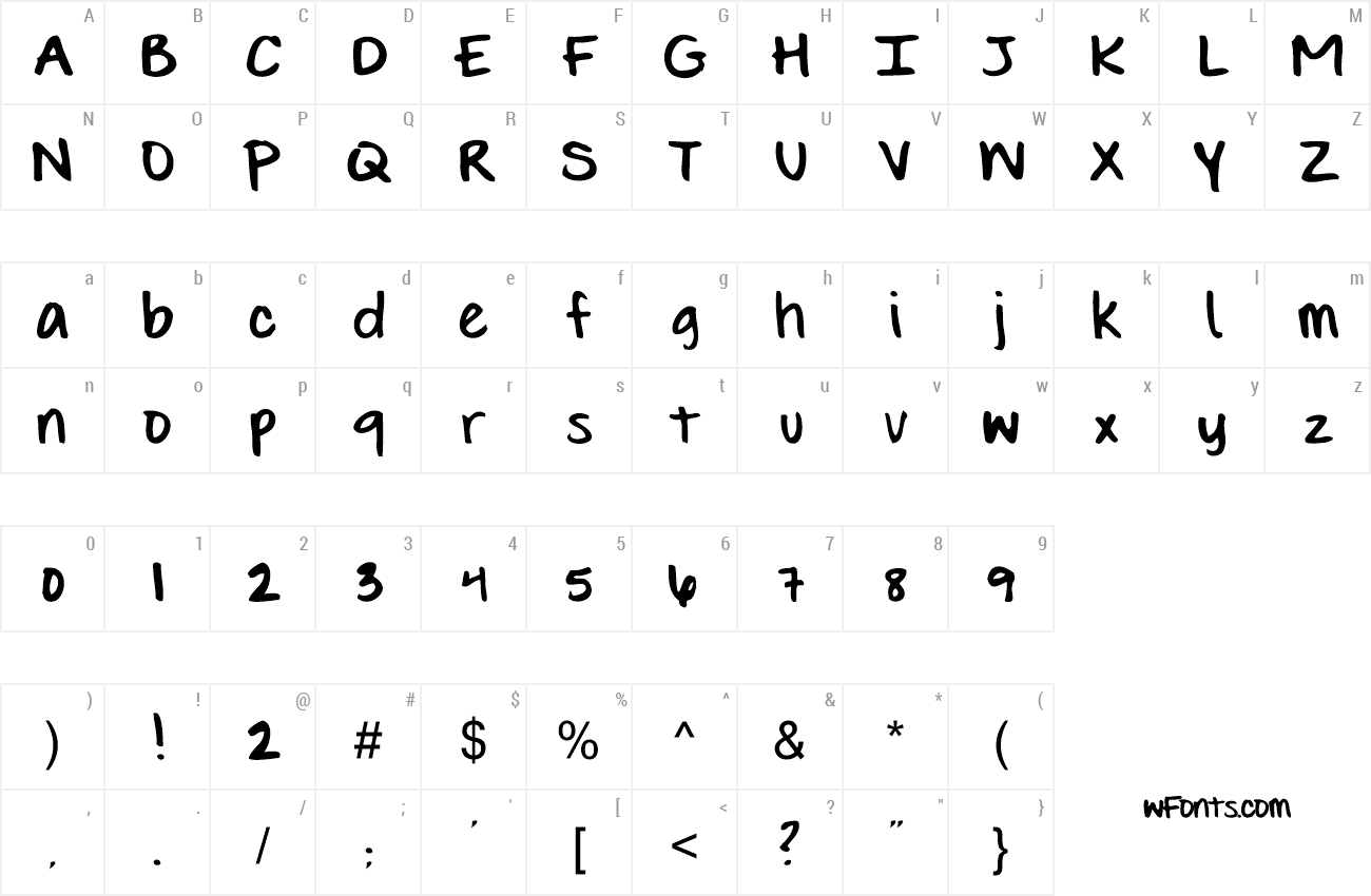 EVIE'S HAND Font | wfonts.com - download free