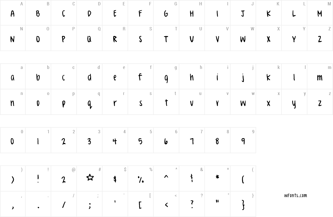 Celeste Hand Font | wfonts.com - download free