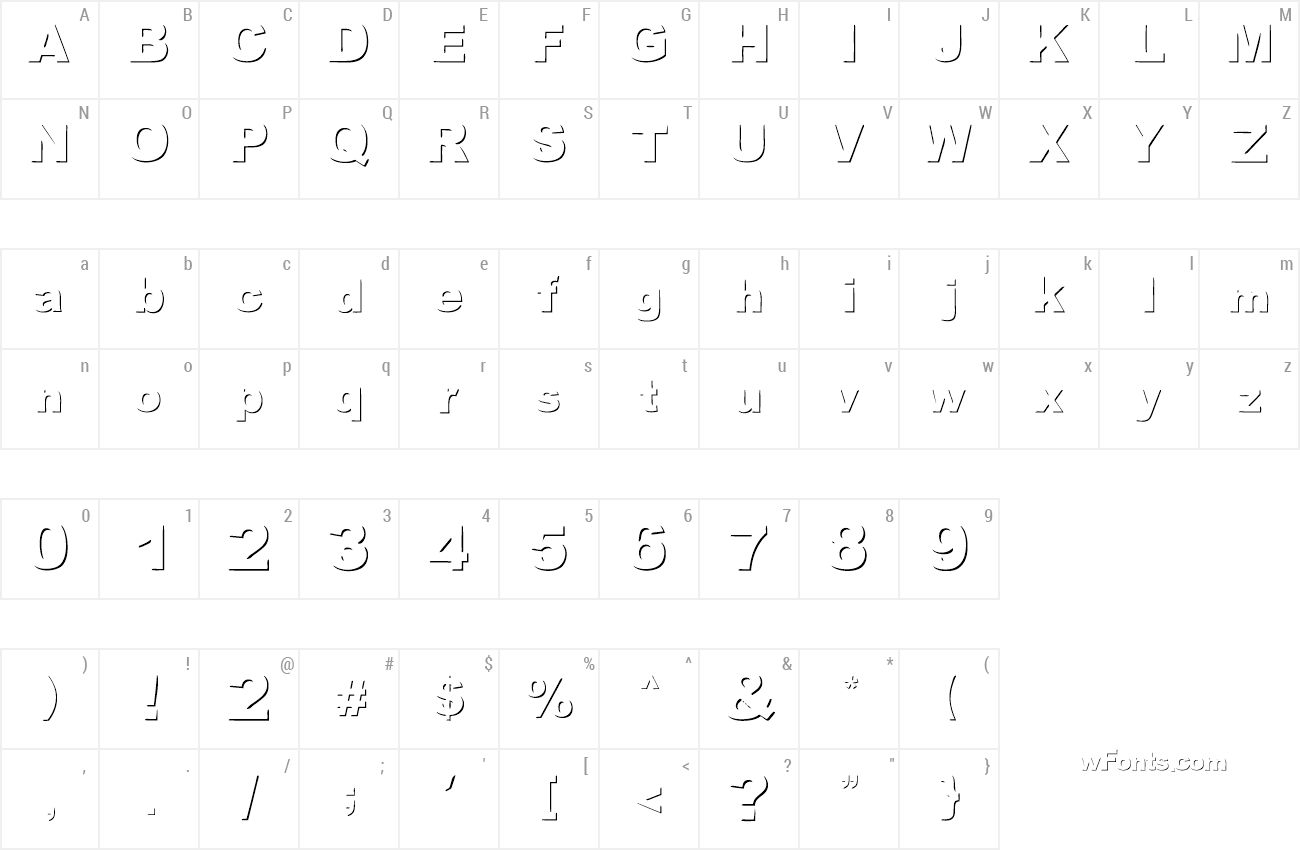 woodcutter invisible Font | wfonts.com - download free