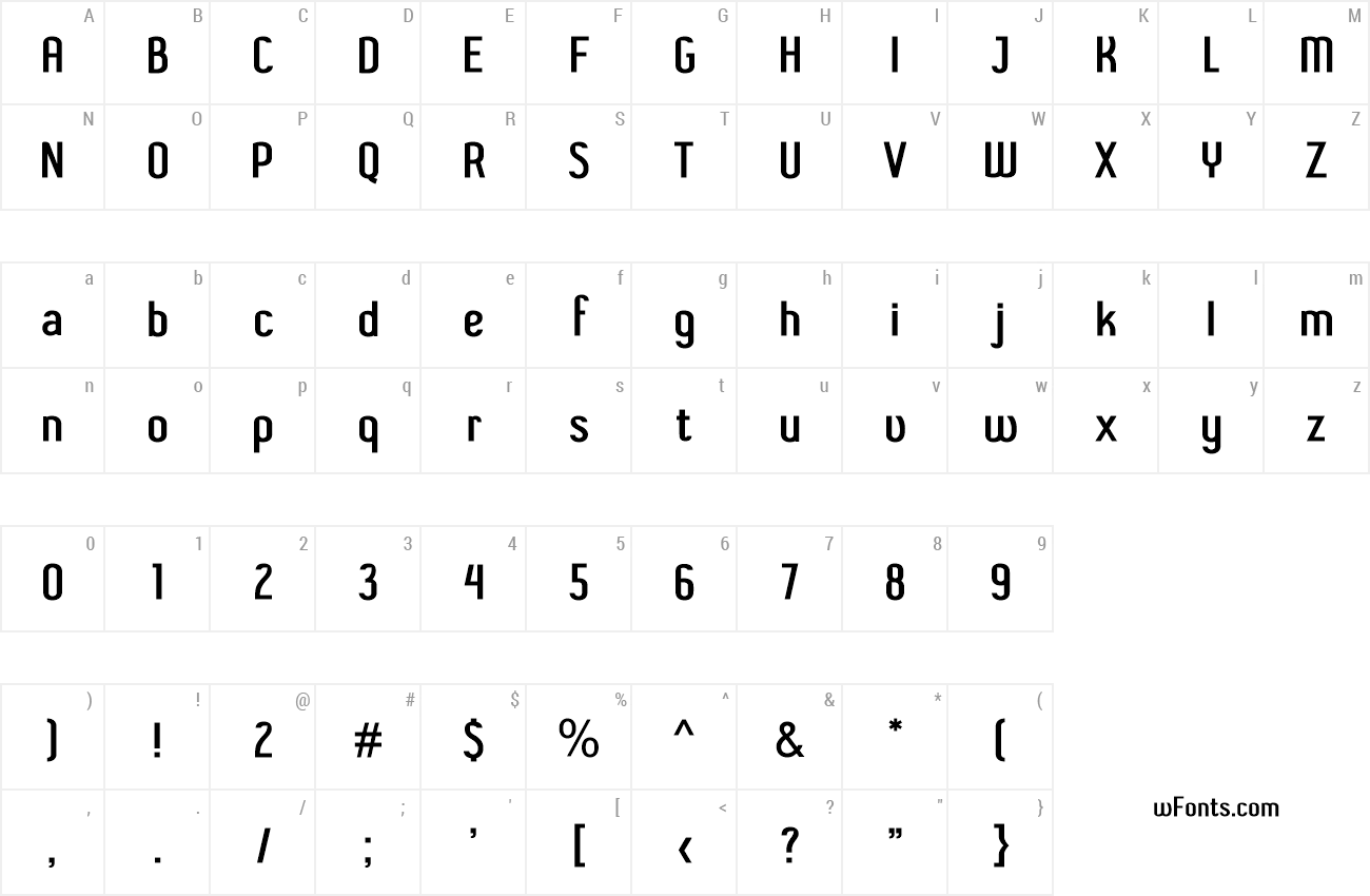 Shift Type Basic Font | wfonts.com - download free