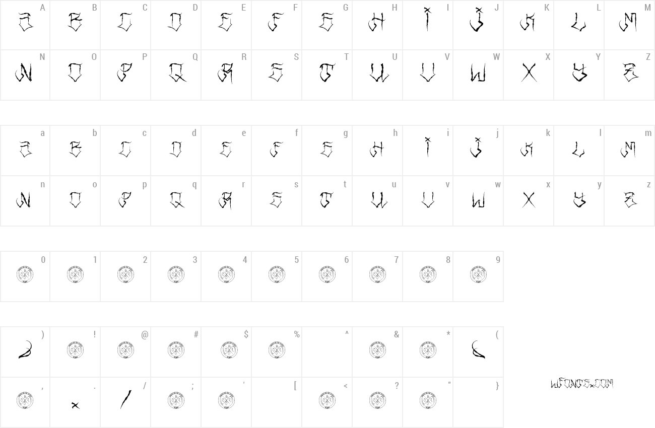 Riders Font Font | wfonts.com - download free