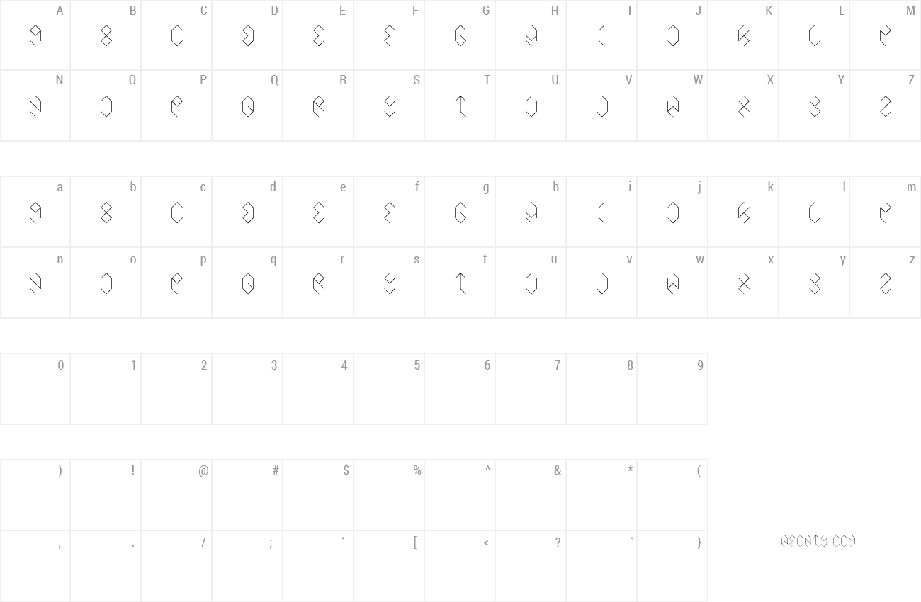 inside the boxes Font | wfonts.com - download free