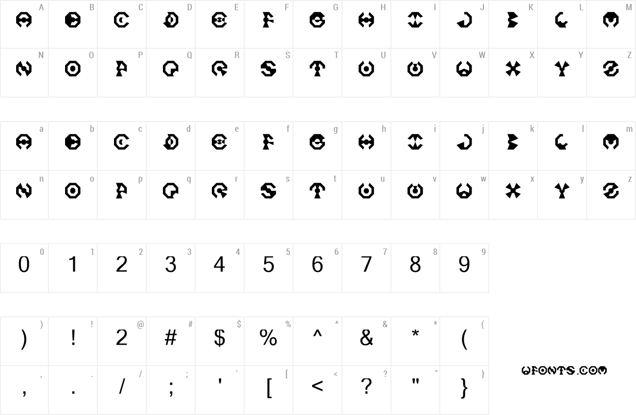 Octo Font | wfonts.com - download free