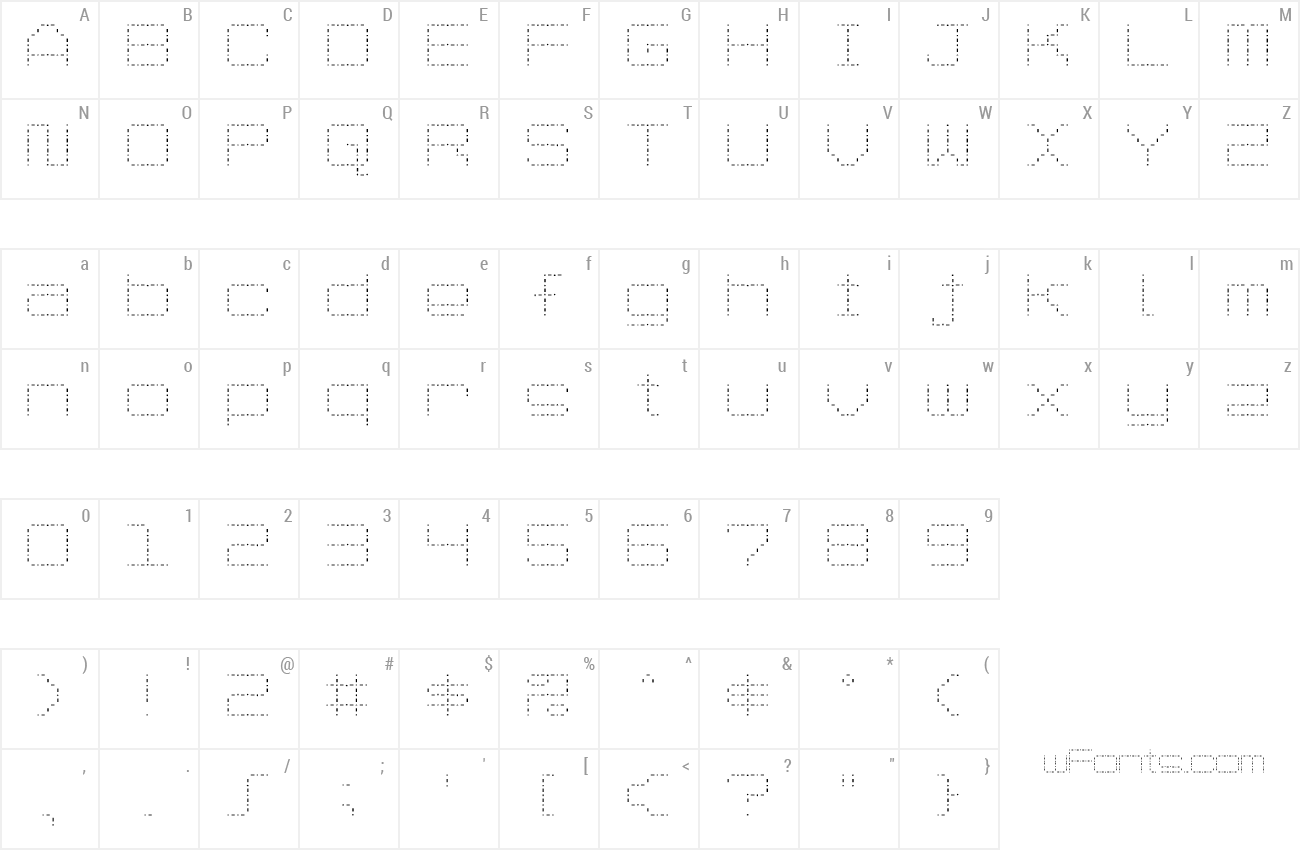 Spot Matrix Font | wfonts.com - download free