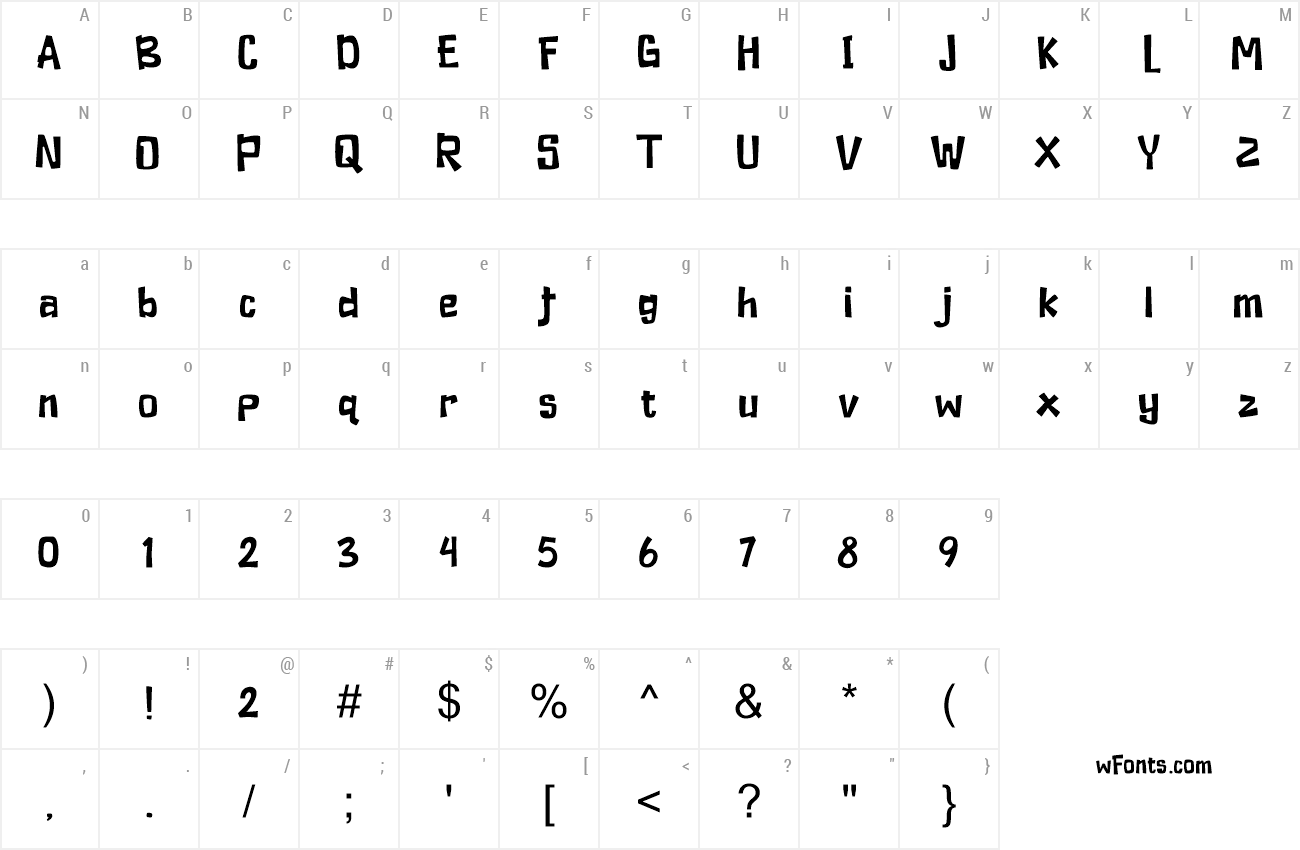 Ducky manly Font | wfonts.com - download free