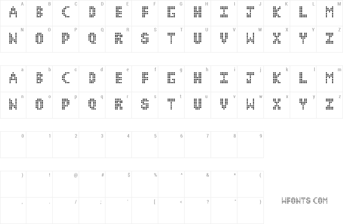 Corrupt Pixel Font | wfonts.com - download free