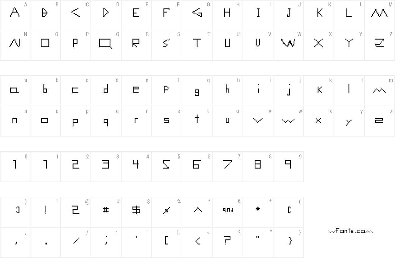 Computer Malfunction Error Font | wfonts.com - download free