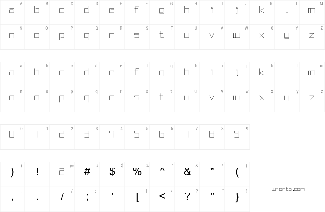 Squared Display Font | wfonts.com - download free