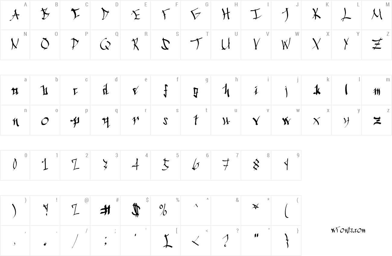 Chinese Calligraphy Font | wfonts.com - download free