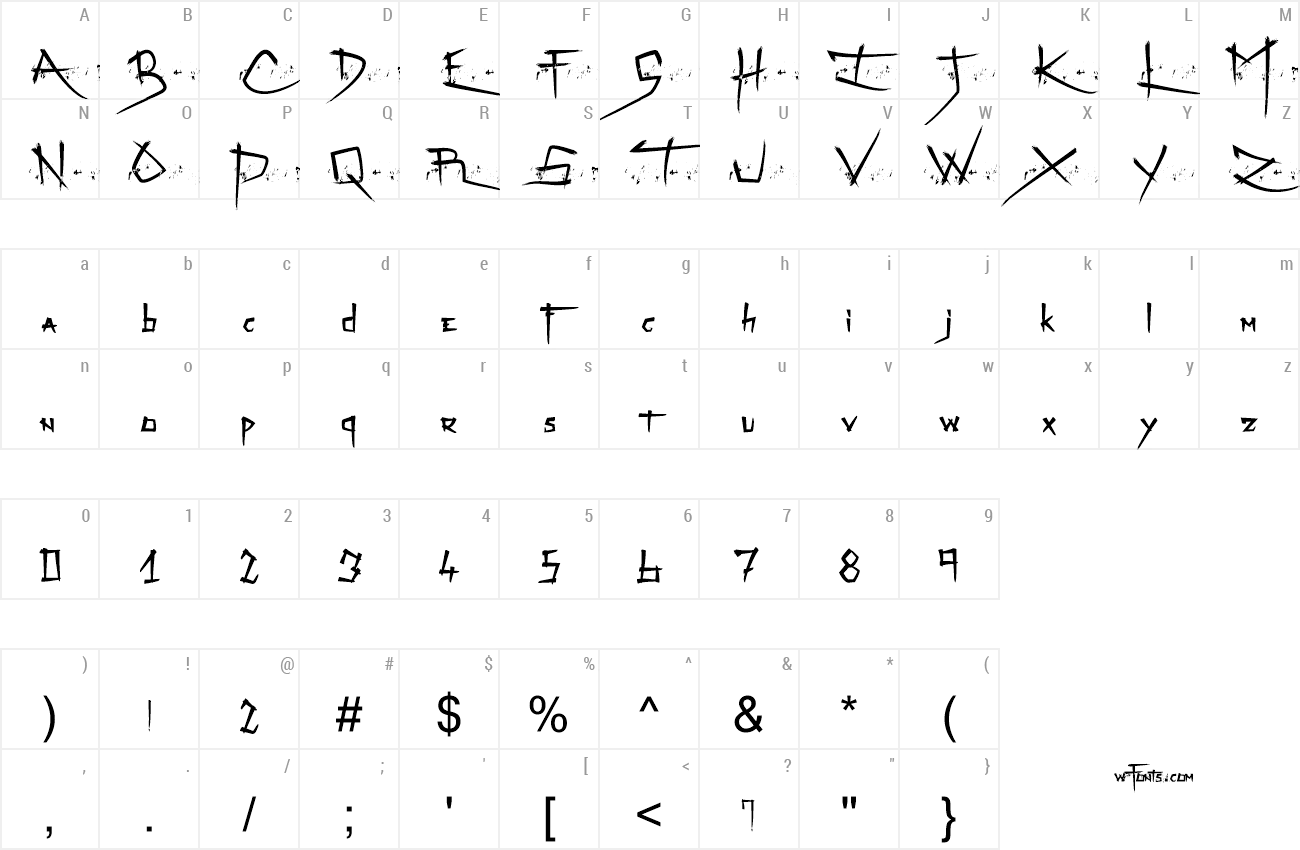 Zenzai Itachi Font | wfonts.com - download free