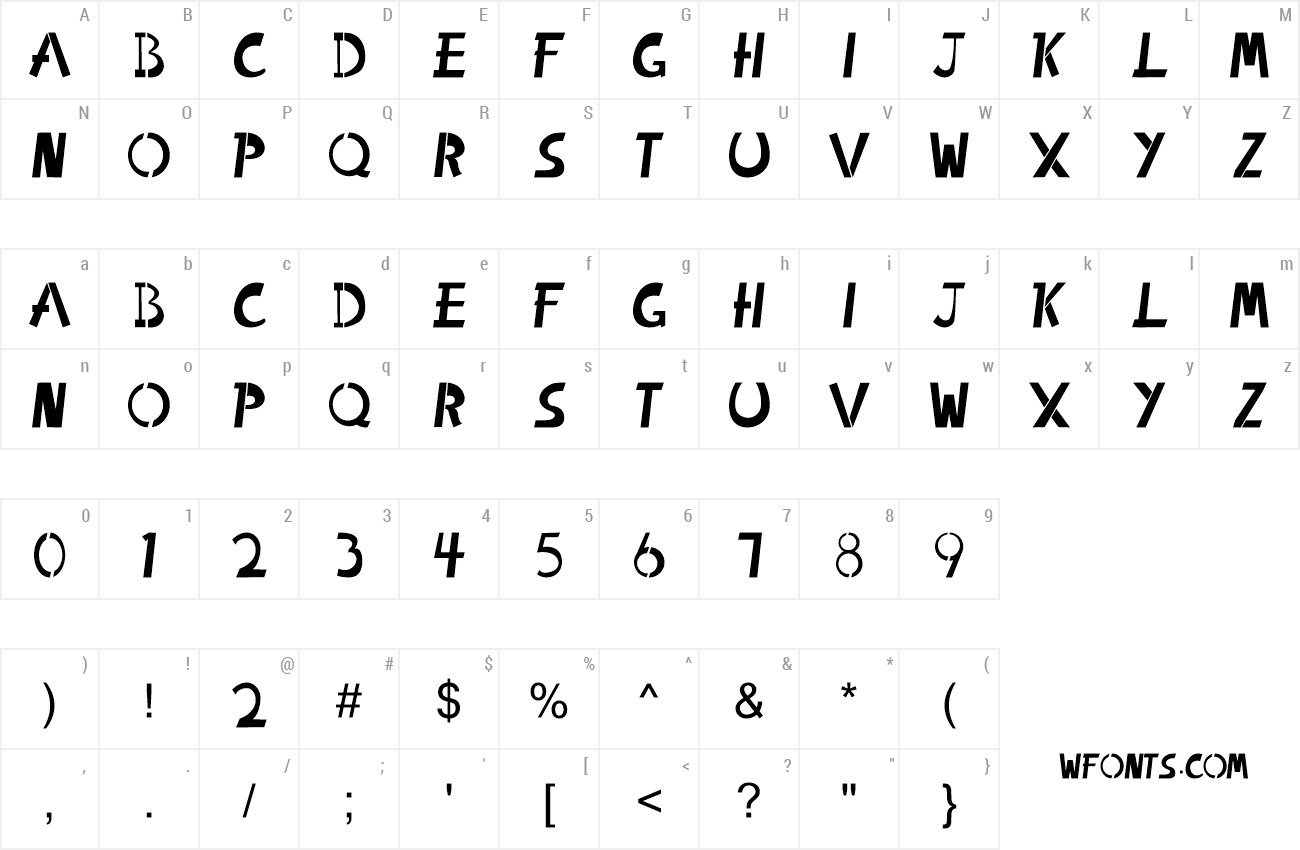 Irregular Urban Font | wfonts.com - download free