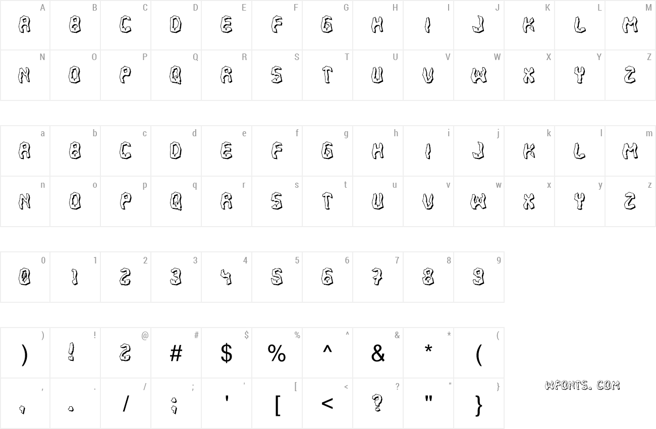 700 Fudge Font | wfonts.com - download free