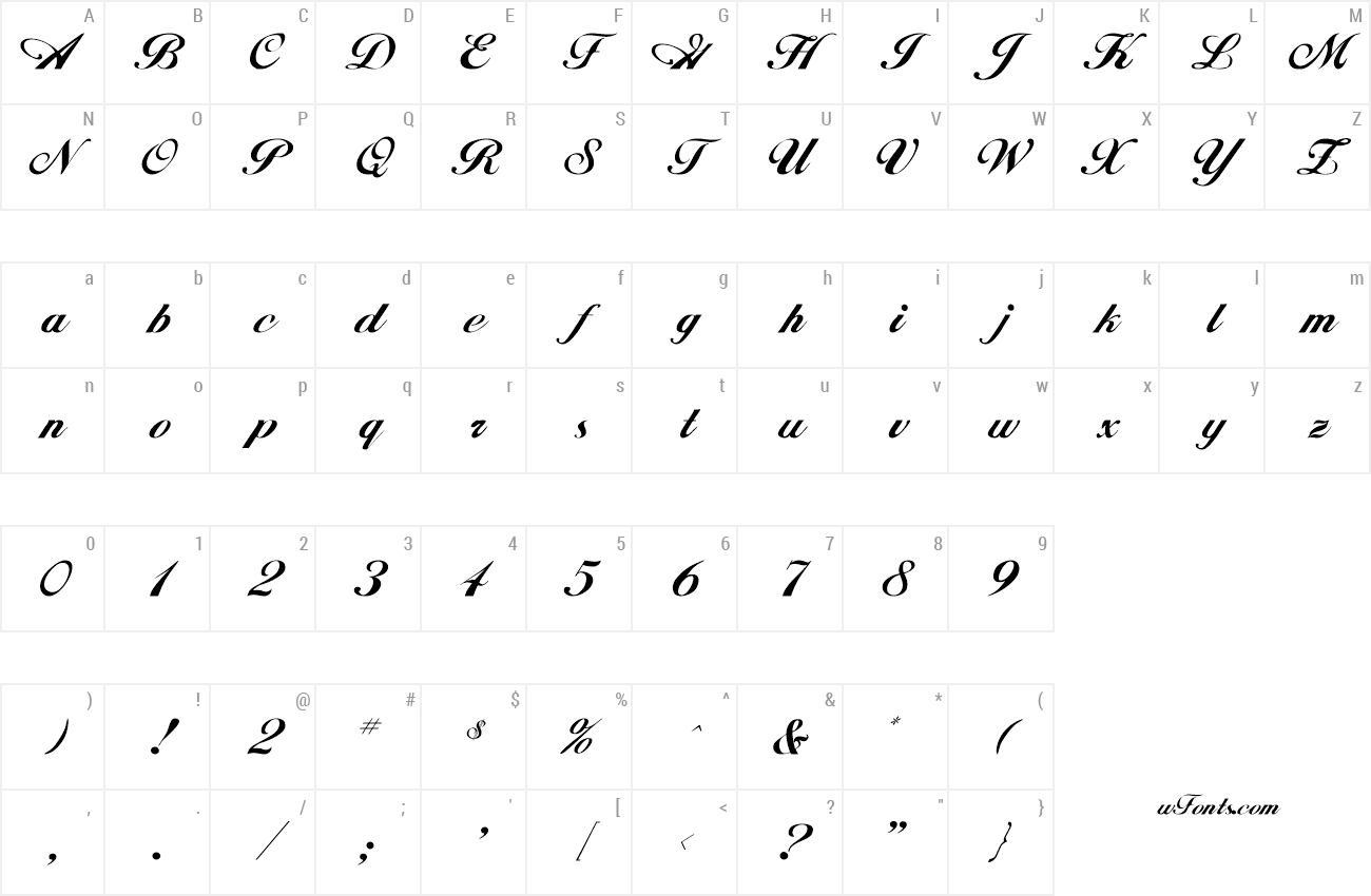 Excalibur Script Font | wfonts.com - download free