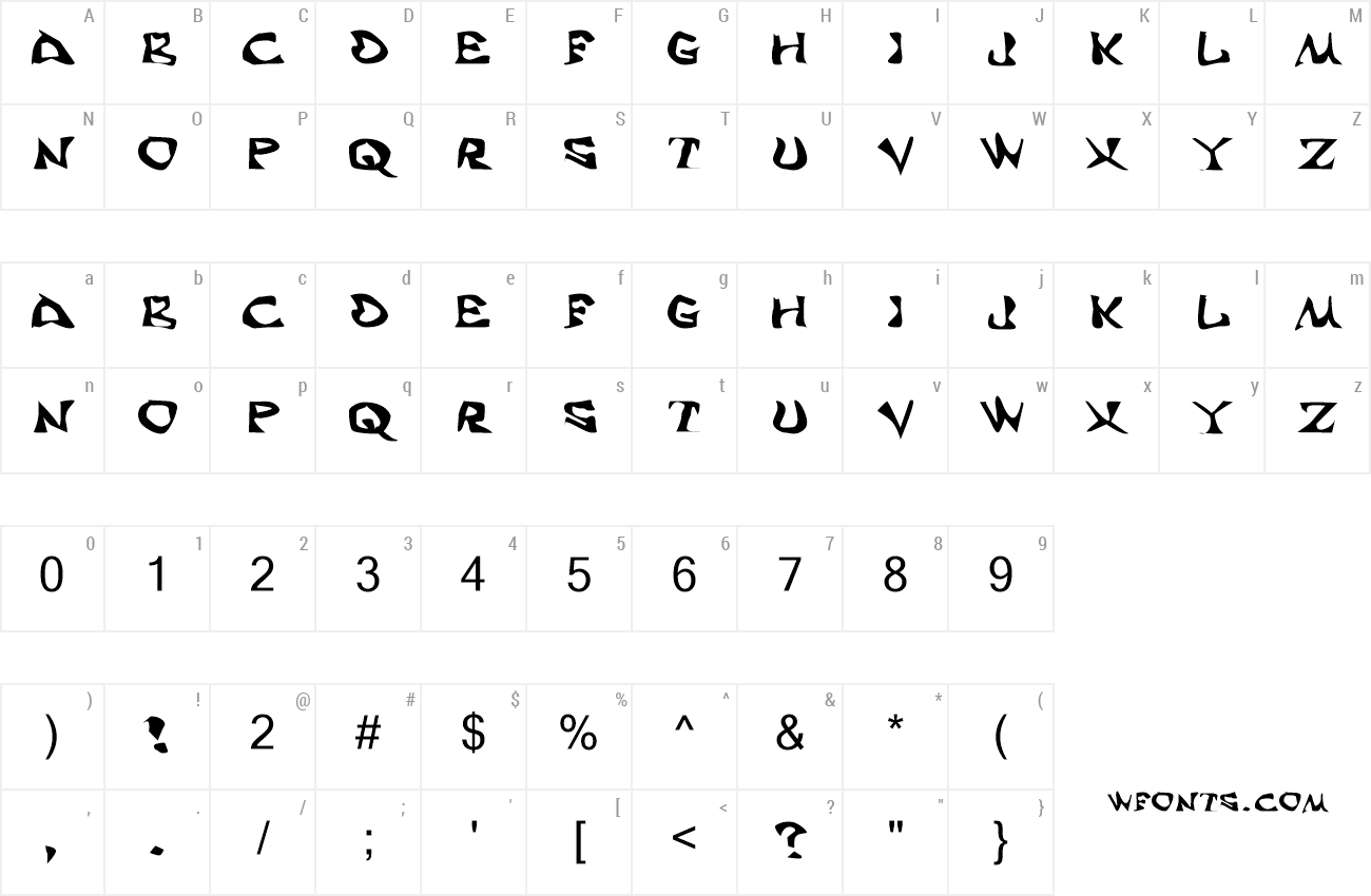 Aaah Font | wfonts.com - download free