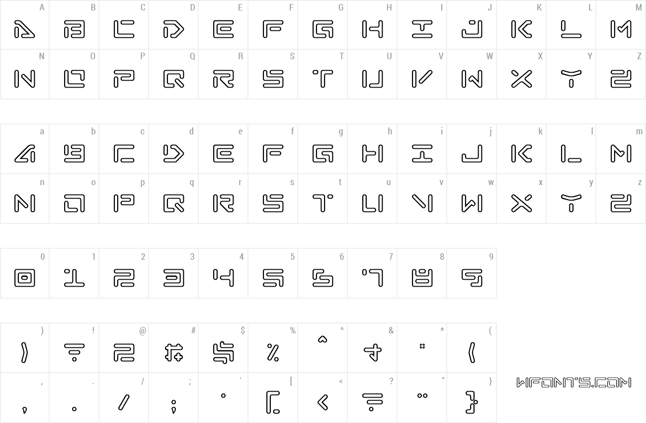 Abduction II Font | wfonts.com - download free