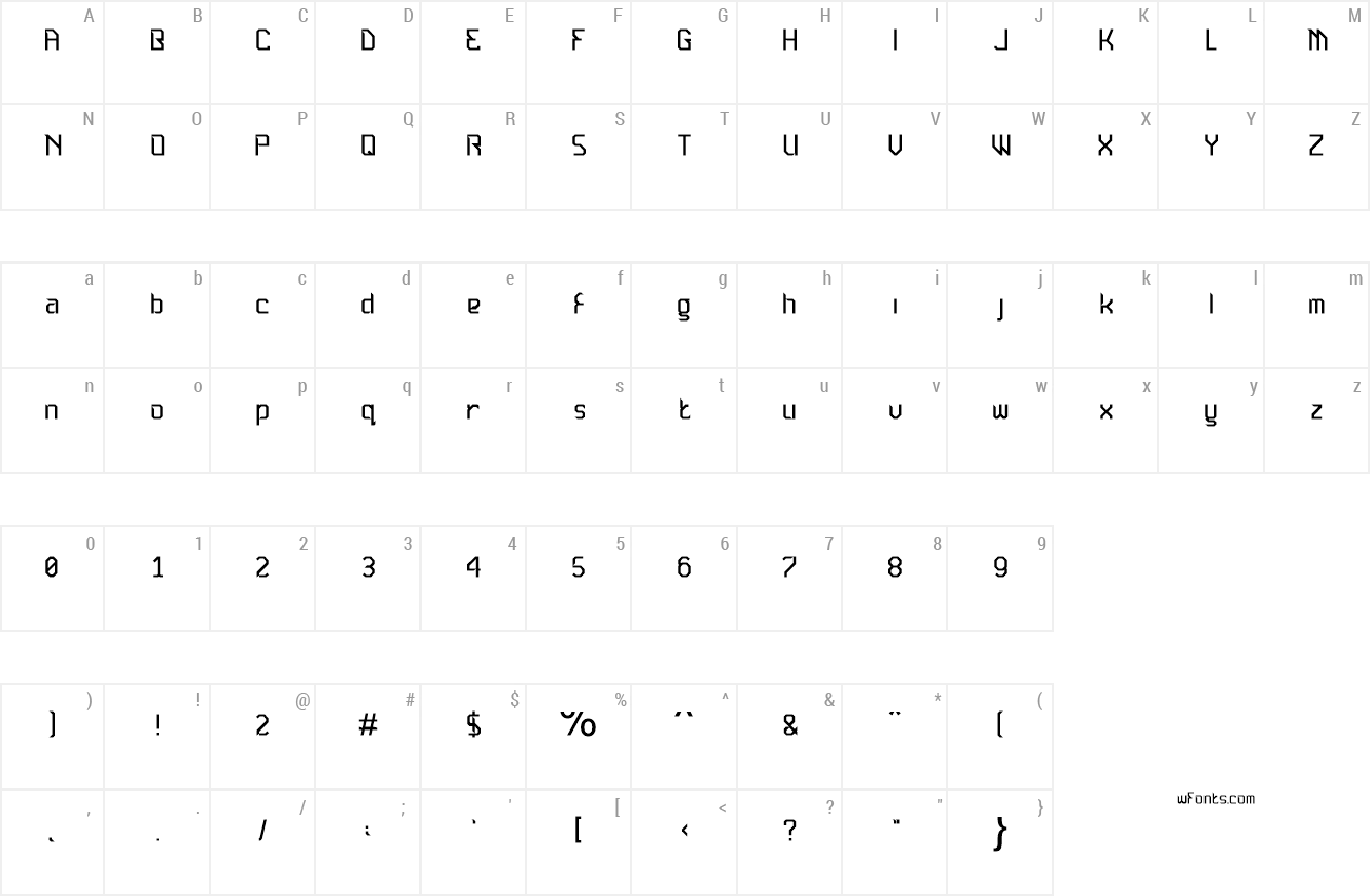 Sliced AB Font | wfonts.com - download free