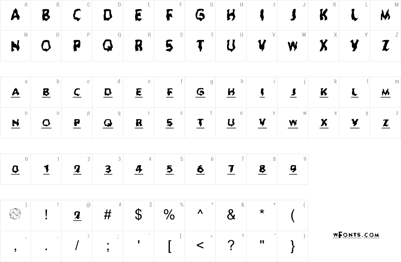 Ghoul Headline Font | wfonts.com - download free