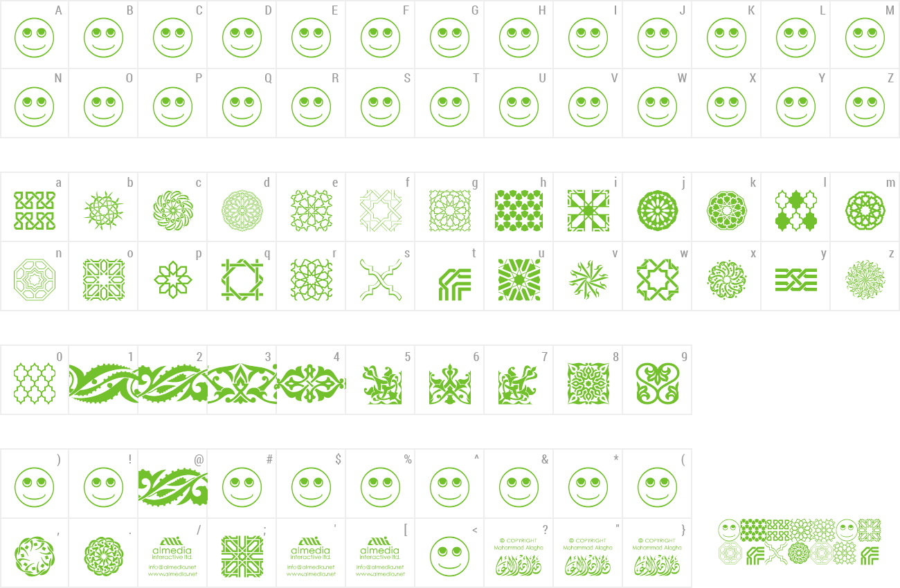 AGA Arabesque Free Sample Font | wfonts.com - download free