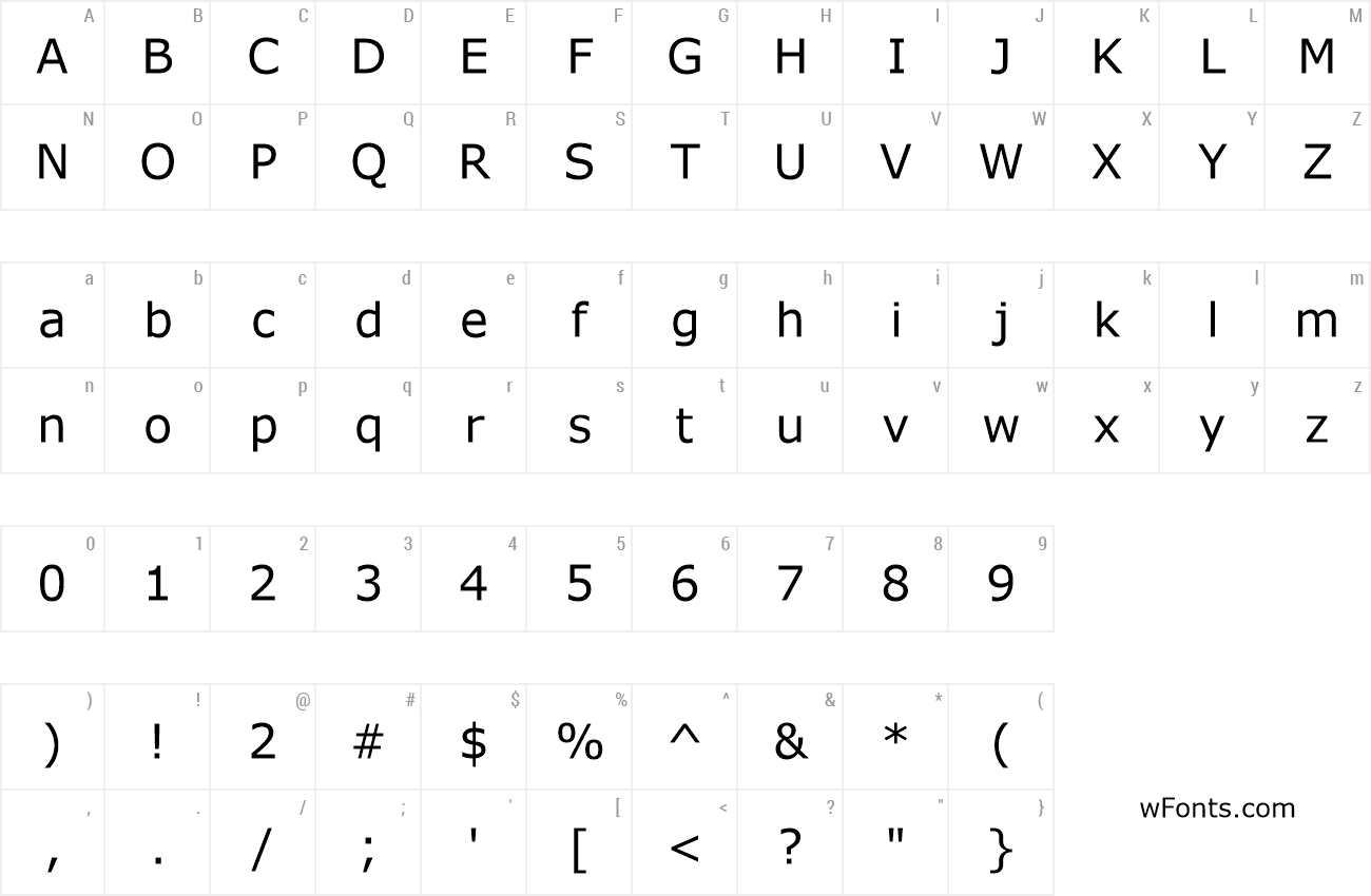 Verdana Ref Font | wfonts.com - download free