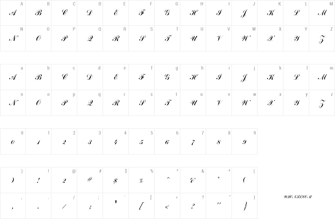 .VnCommercial ScriptH Font | wfonts.com - download free