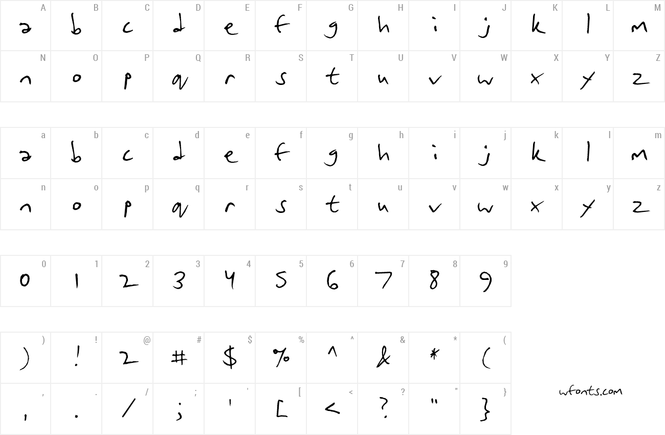 matt's handwriting Font | wfonts.com - download free