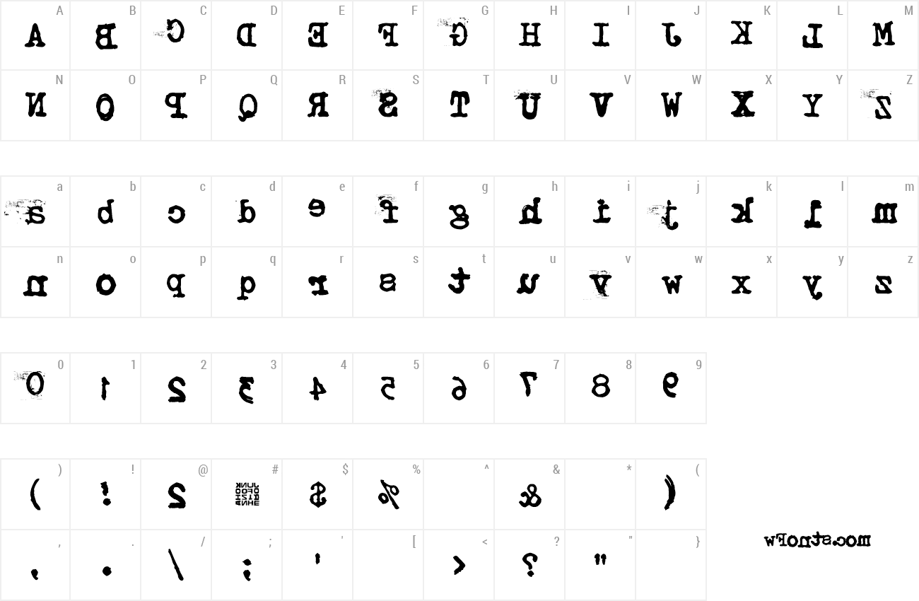 Typistys DIRT Font | wfonts.com - download free