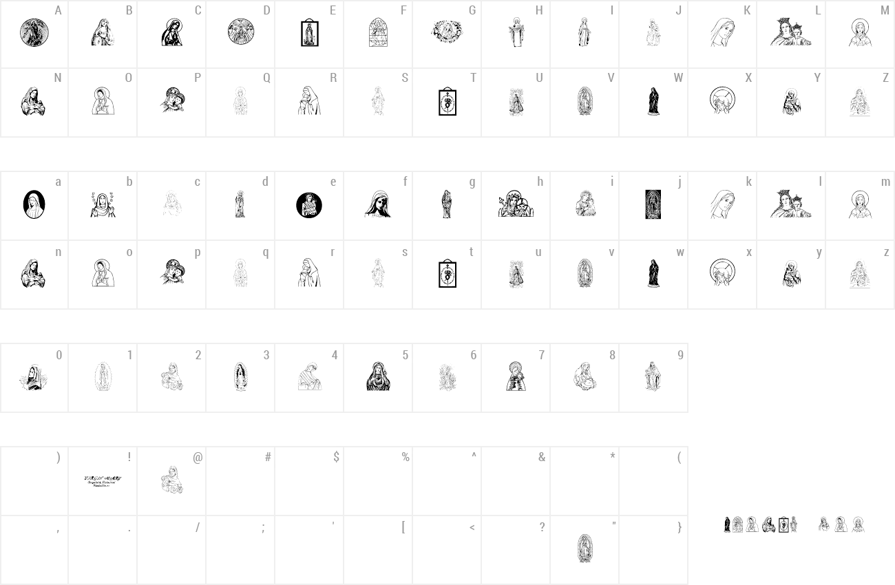 Virgin Mary Font | wfonts.com - download free