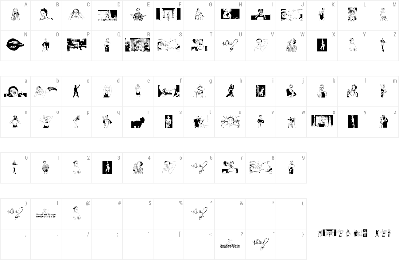 Miley Cyrus Font | wfonts.com - download free