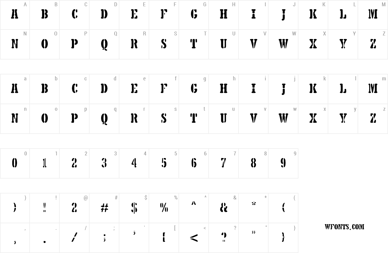 5TH AVENUE STENCIL Font | wfonts.com - download free