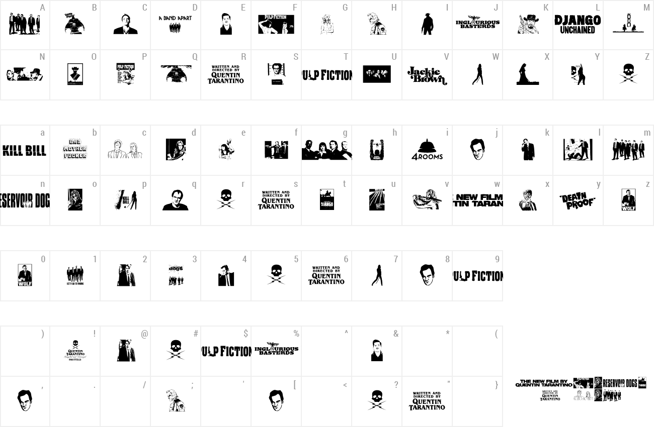 Quentin Tarantino Font | wfonts.com - download free