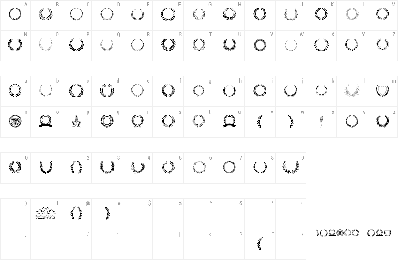 Laurus Nobilis Font | wfonts.com - download free