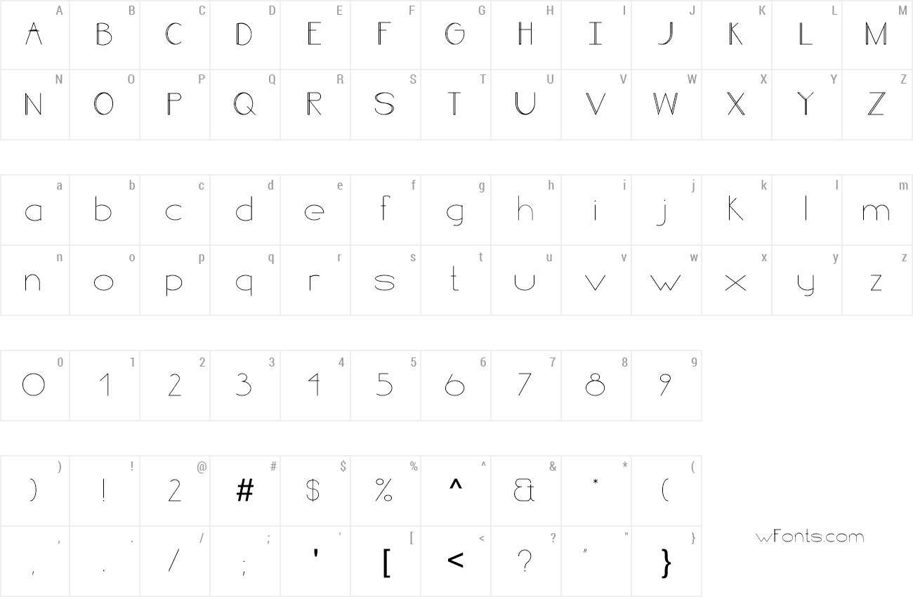 Line style Font | wfonts.com - download free