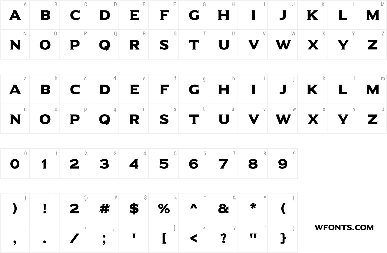 Universal Serif Font | wfonts.com - download free