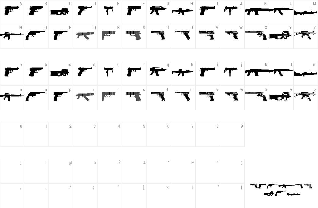 Guns 2 Font | wfonts.com - download free
