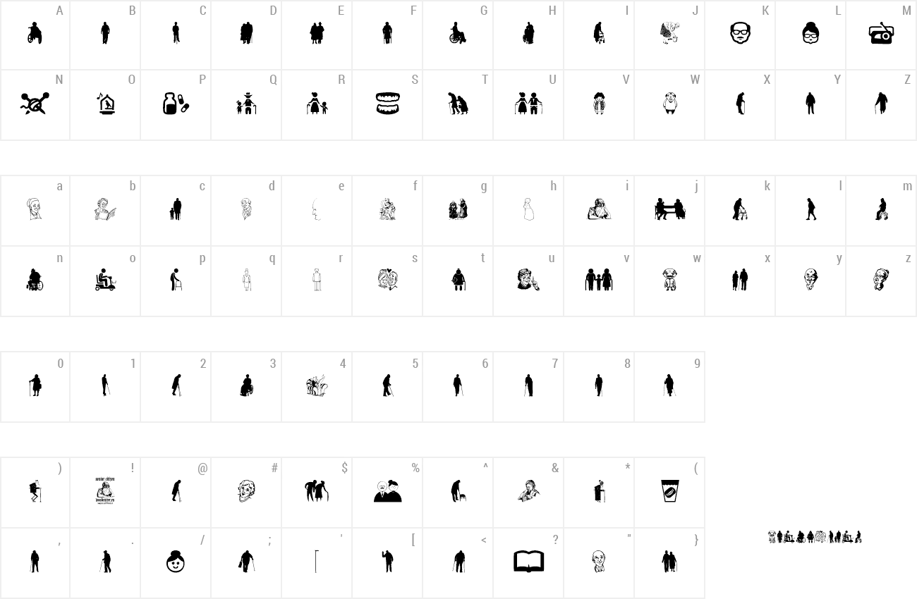 Senior Citizen Font | wfonts.com - download free