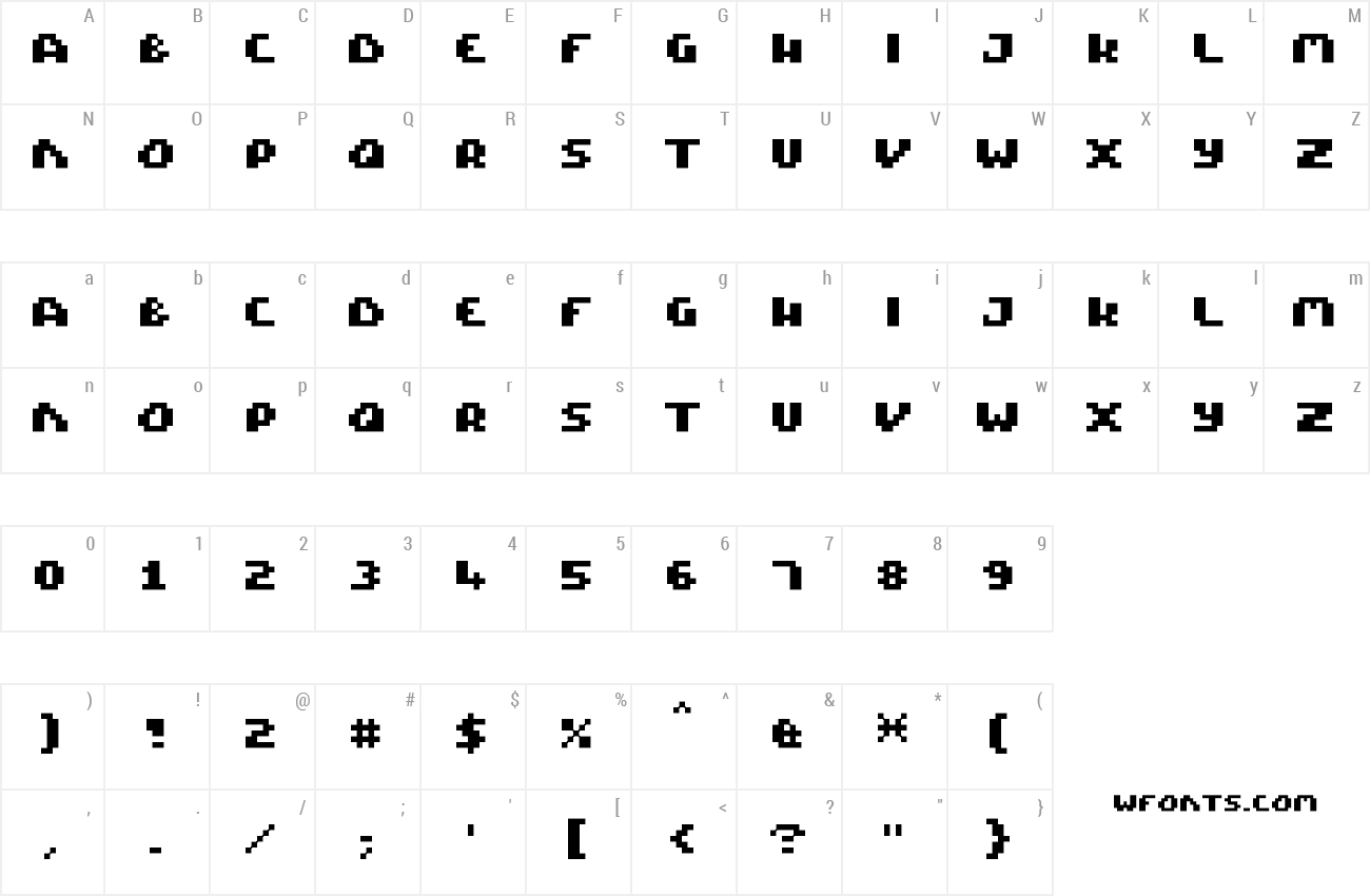 Pixel Tactical Font | wfonts.com - download free