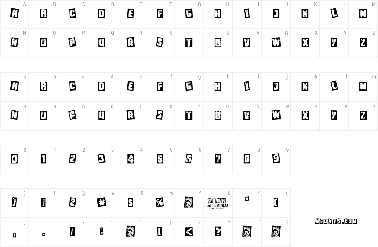 Punk Survival Font | wfonts.com - download free