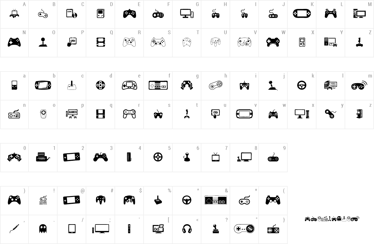 video games Font | wfonts.com - download free