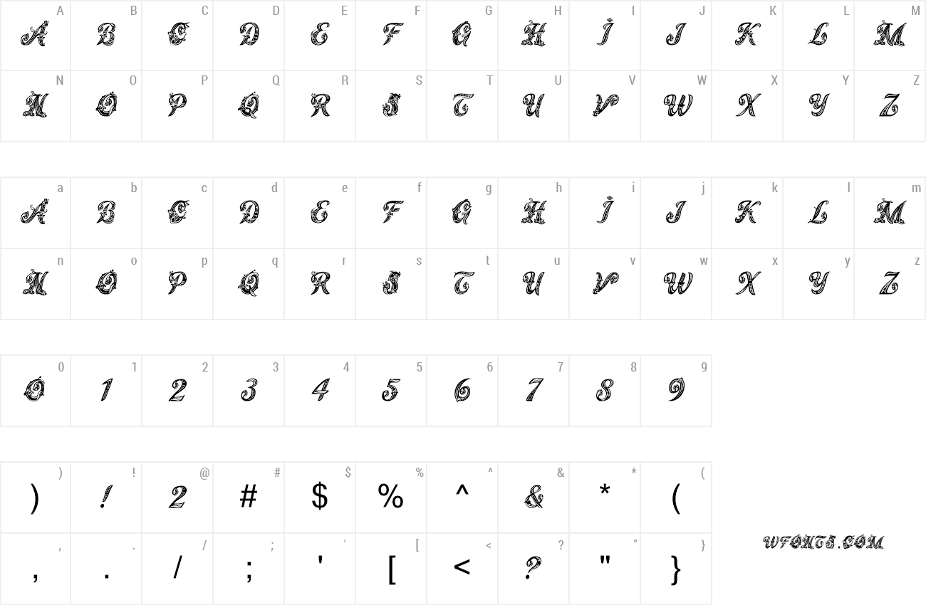 Magic Fleurons Font | wfonts.com - download free