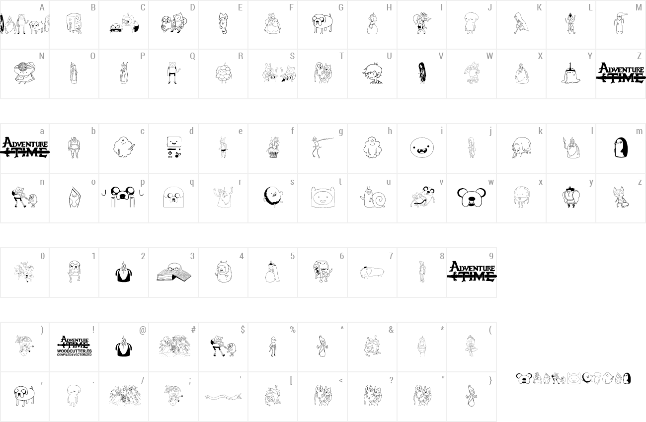 Adventure Time Font | wfonts.com - download free