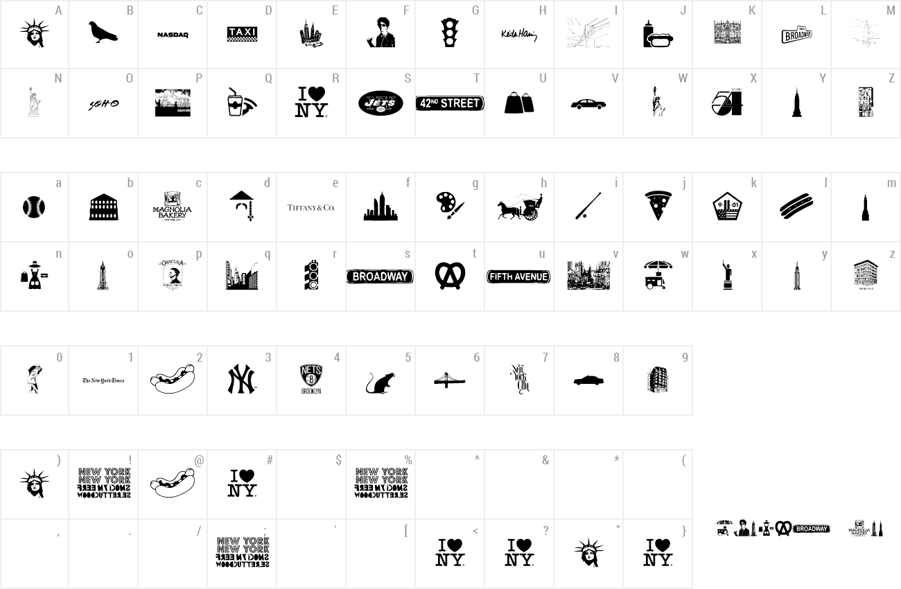 New York , New York 1 Font | wfonts.com - download free